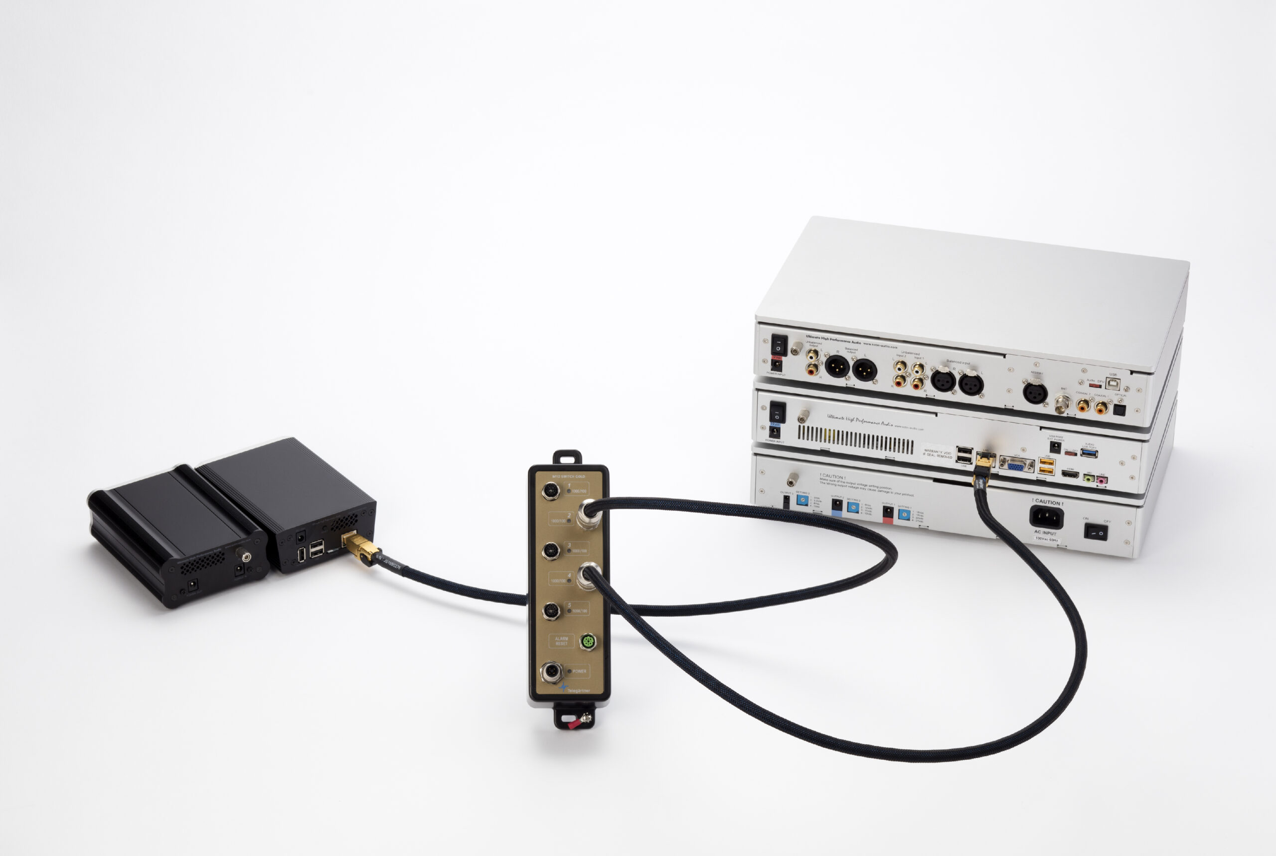 M12 SWITCH GOLD - JCAT . next-gen computer audio